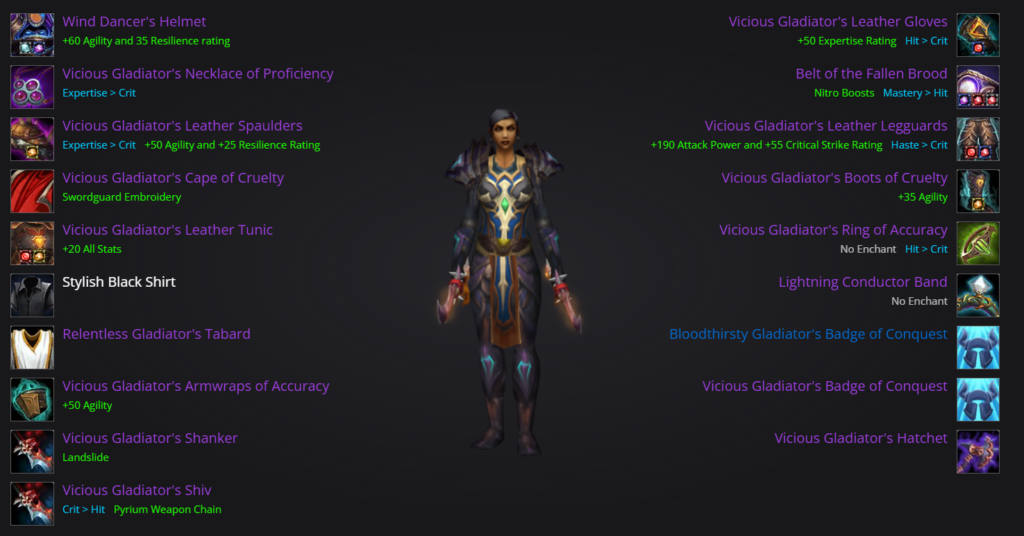 Best Gear & Stats for Subtlety Rogues – Cataclysm PvP Guide - Skill Capped