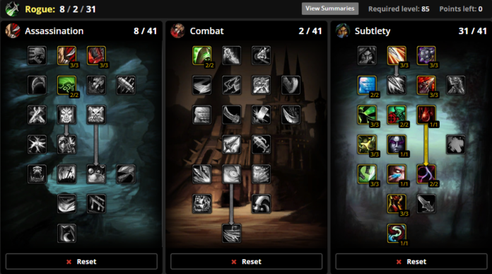 Best PvP Talents for Subtlety Rogues – Cataclysm PvP Guide - Skill Capped