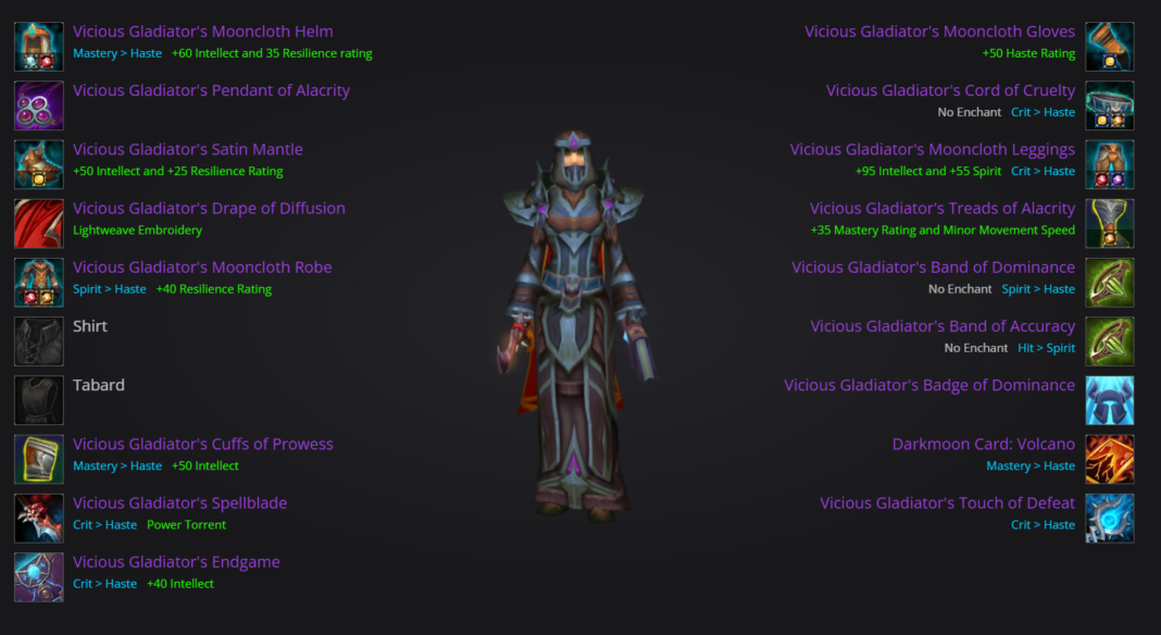 Best Gear & Stats for Shadow Priests – Cataclysm PvP Guide - Skill Capped