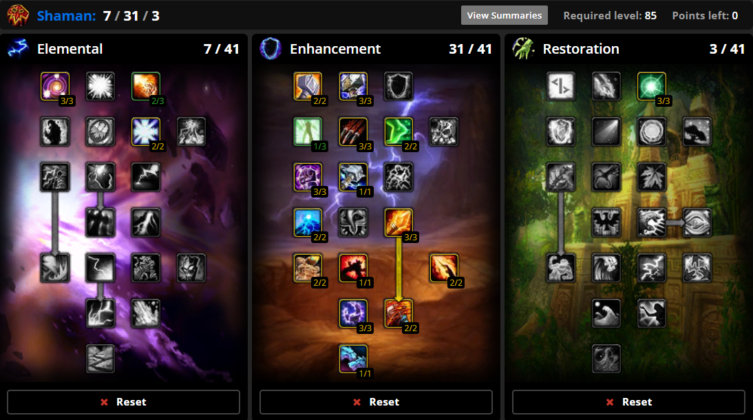 Best PvP Talents for Enhancement Shamans – Cataclysm PvP Guide - Skill Capped